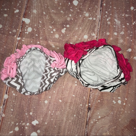 Bottoms | Ruffled Diaper Cover Set 3m 36m | Poshmark